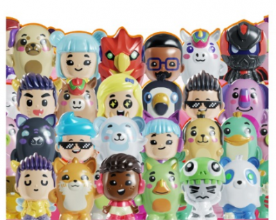PKXD Gogo's Crazy bones miniatura 3D - Display Box com 40 pacotes